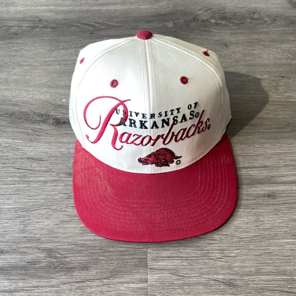 Accessories | Vintage University Of Arkansas Razorbacks Snap Back Hat ...